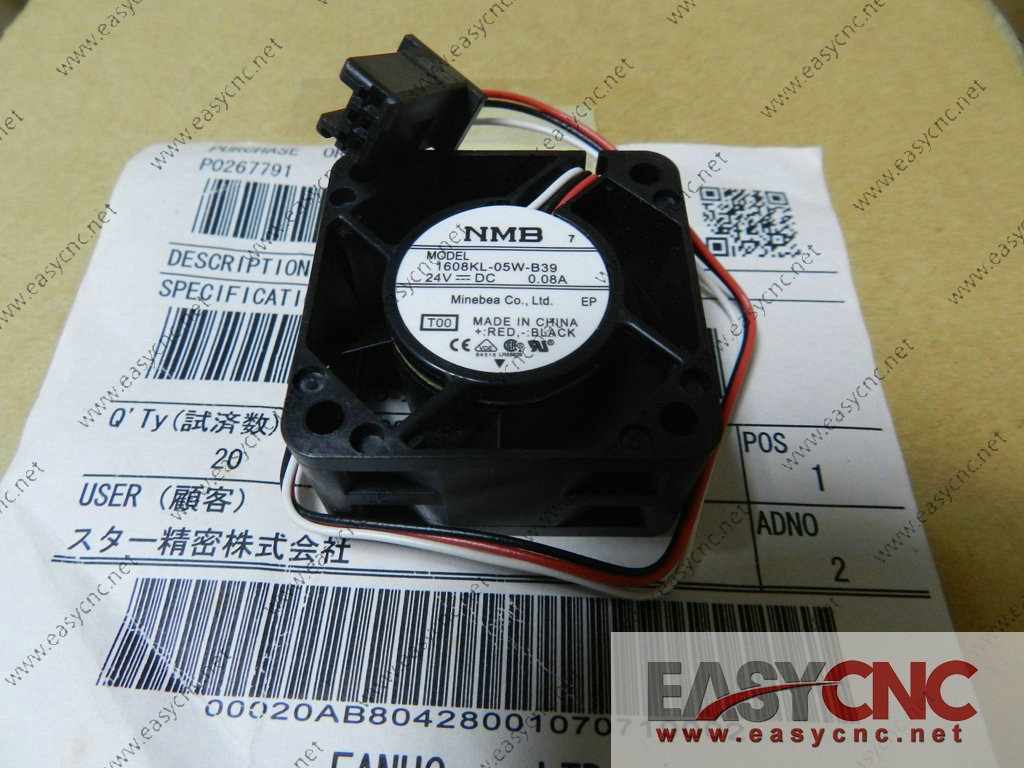EASYCNC ONLINE SHOPPING 1608KL-05W-B39 NMB FAN WITH FANUC BLACK CONNECTORS