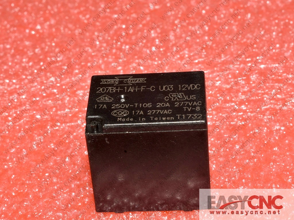 EASYCNC ONLINE SHOPPING 207BH-1AH-F-C U03 12VDC Songchuan relay new