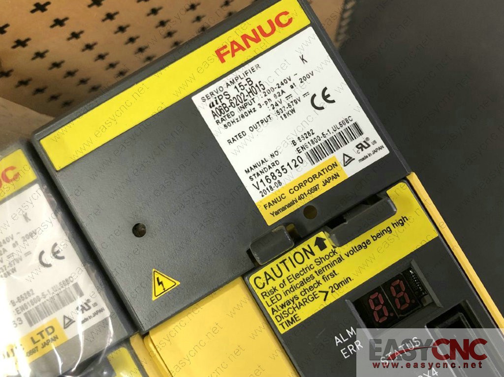 EASYCNC ONLINE SHOPPING A06B-6202-H015 Fanuc power supply module aiPS 15 new