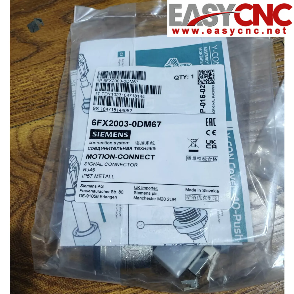 EASYCNC ONLINE SHOPPING 6FX2003-0DM67 SIEMENS Cable Connector New