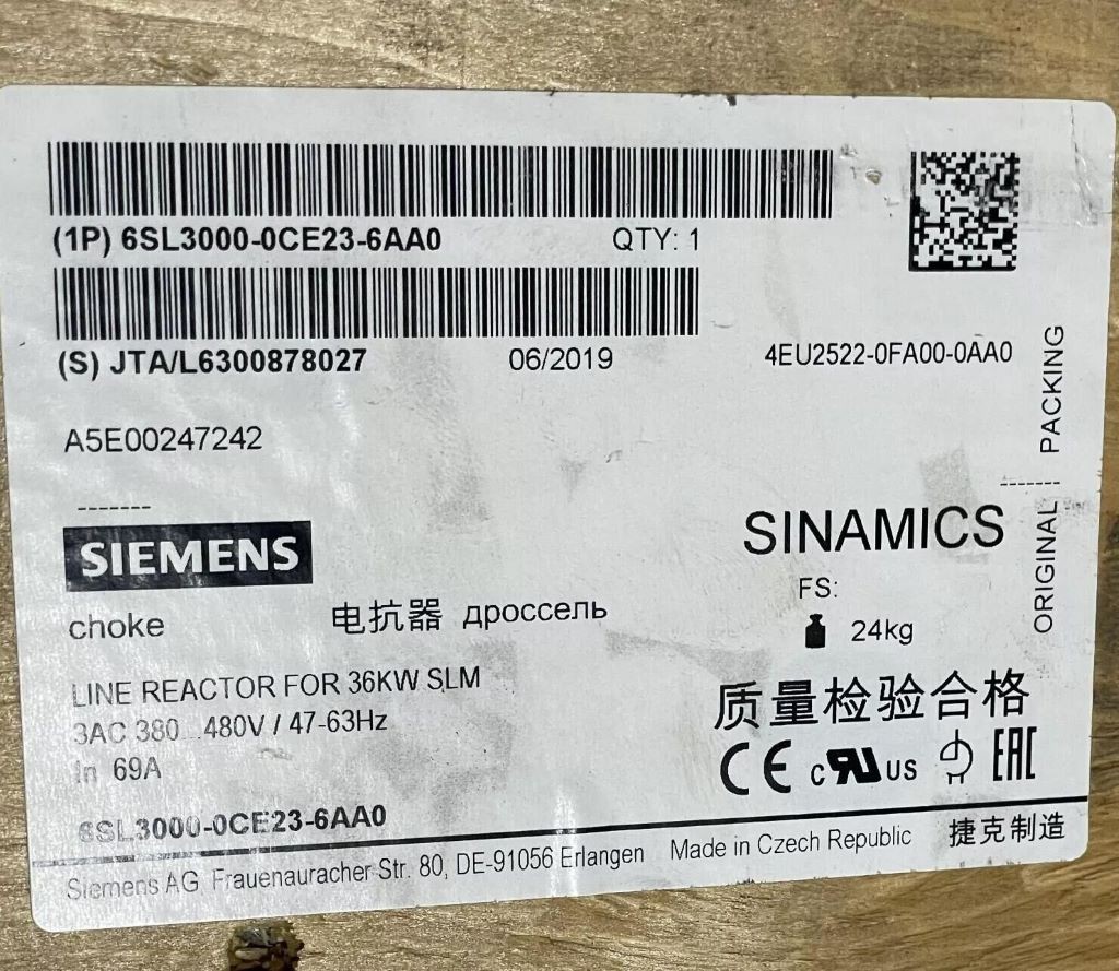 EASYCNC ONLINE SHOPPING 6SL3000-0CE23-6AA0 SIEMENS SINAMICS LINE ...