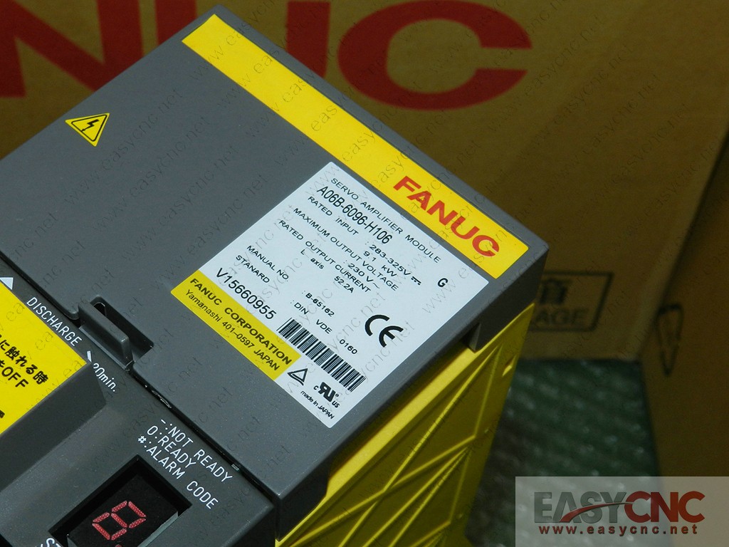 EASYCNC ONLINE SHOPPING A06B-6096-H106 Fanuc servo amplifier USED