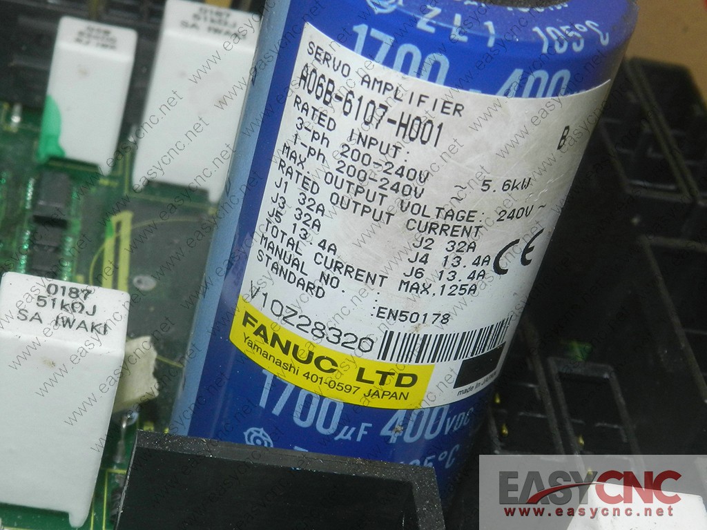 EASYCNC ONLINE SHOPPING A06B-6107-H001 Fanuc servo amplifier used