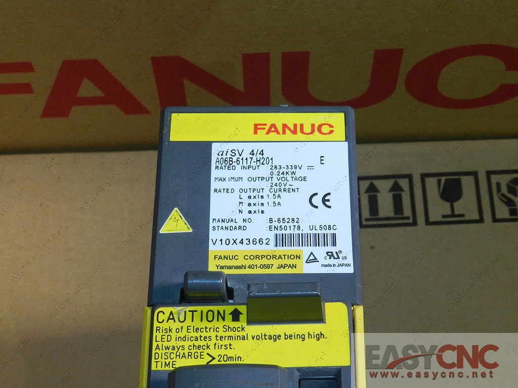 EASYCNC ONLINE SHOPPING A06B-6117-H201 Fanuc servo amplifier module aiSV 4/4 new and original