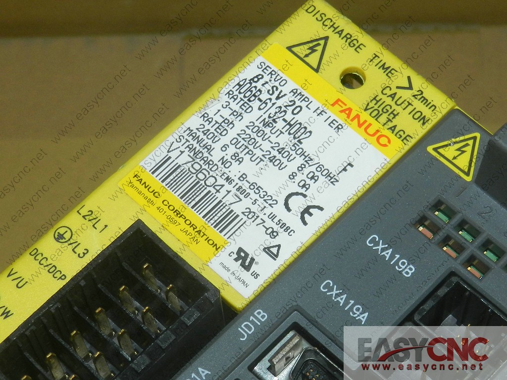 EASYCNC ONLINE SHOPPING A06B-6132-H002 Fanuc Servo Amplifier BiSV 20 new and original