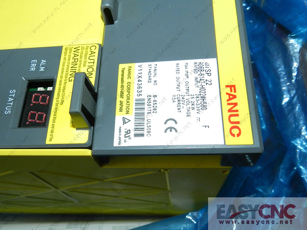 EASYCNC ONLINE SHOPPING A06B-6142-H022#H580 Fanuc spindle amplifier aisp 22 new and original