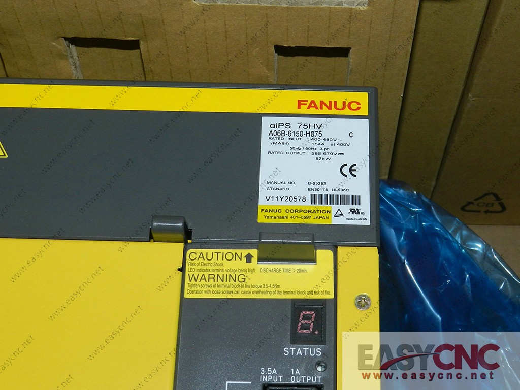EASYCNC ONLINE SHOPPING A06B-6150-H075 Fanuc power supply module aiPS 75HV new and original