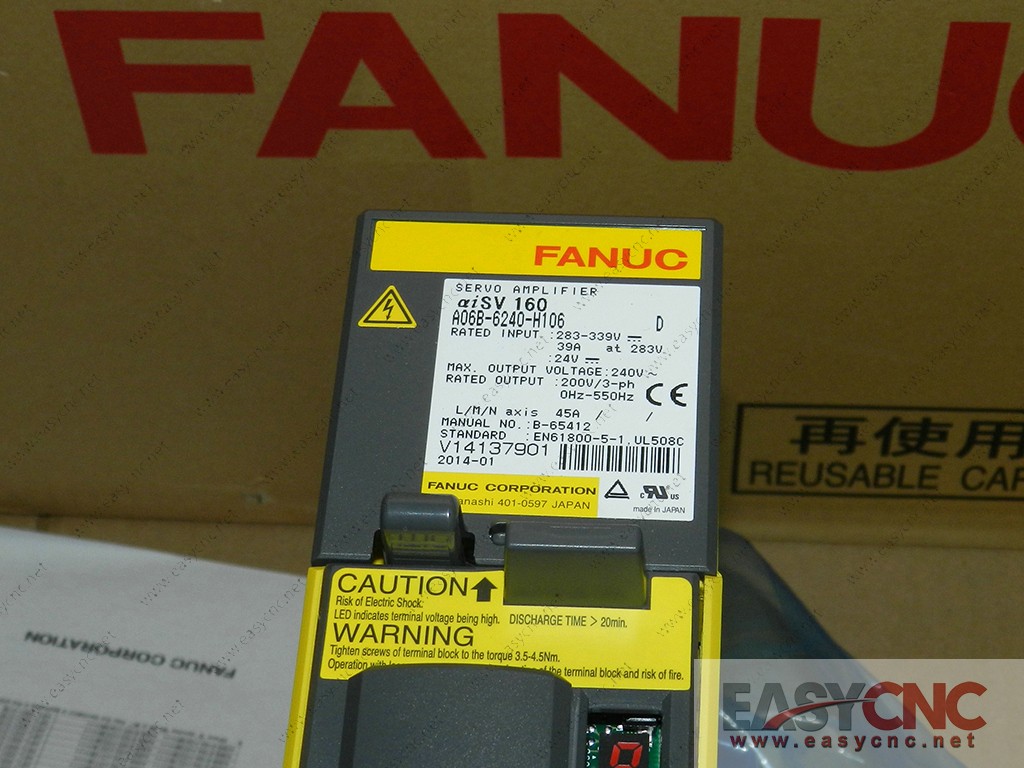 EASYCNC ONLINE SHOPPING A06B-6240-H106 Fanuc servo amplifier module aiSV 160 new and original