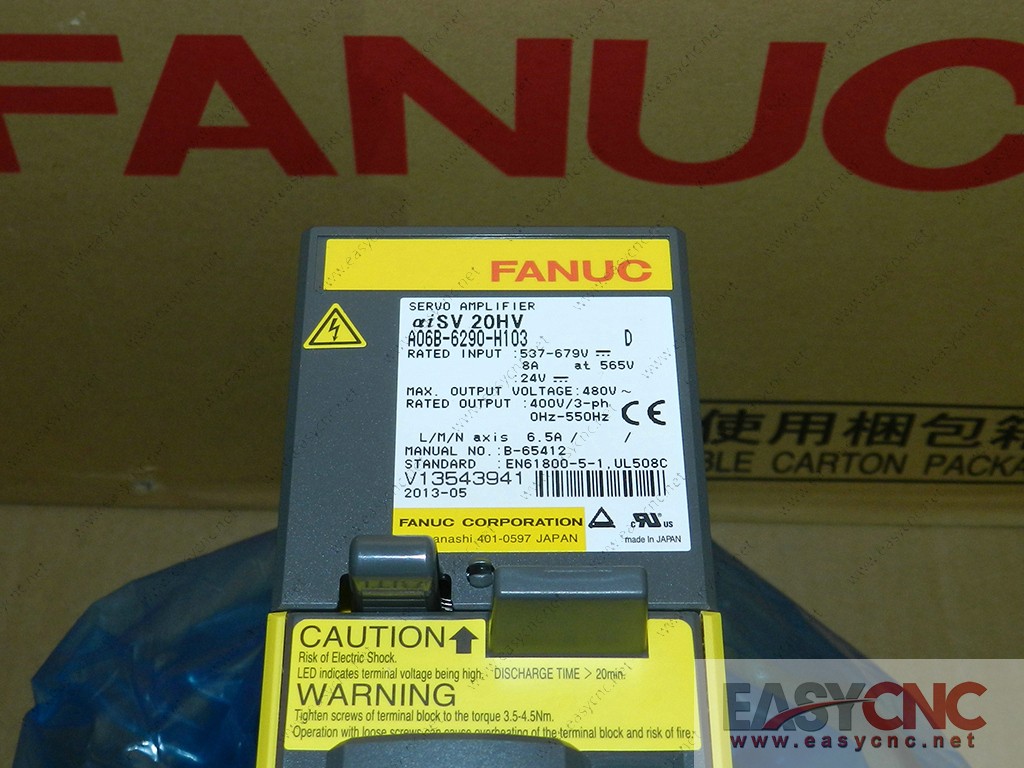 EASYCNC ONLINE SHOPPING A06B-6290-H103 Fanuc servo amplifier module aiSV 20HV new and original