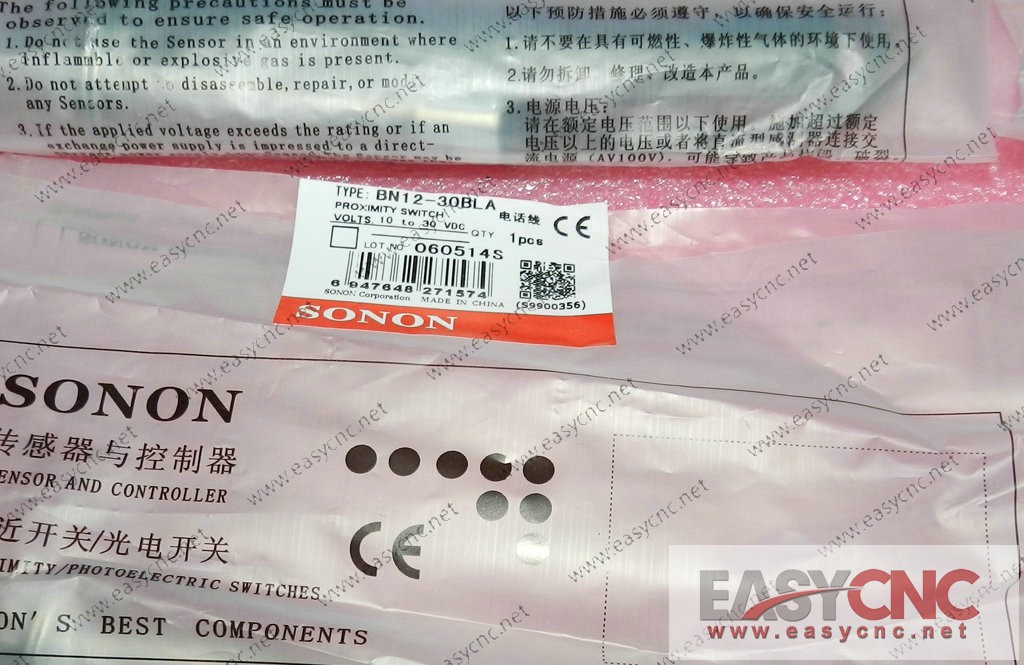 EASYCNC ONLINE SHOPPING BN12-30BLA Sonon Proximity Switch New And Original