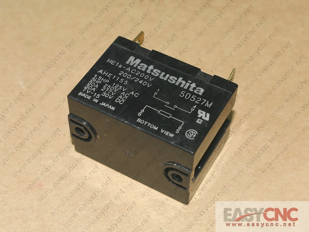EASYCNC ONLINE SHOPPING HE1A-AC200V AHE1155 MATSUSHITA Relay USED