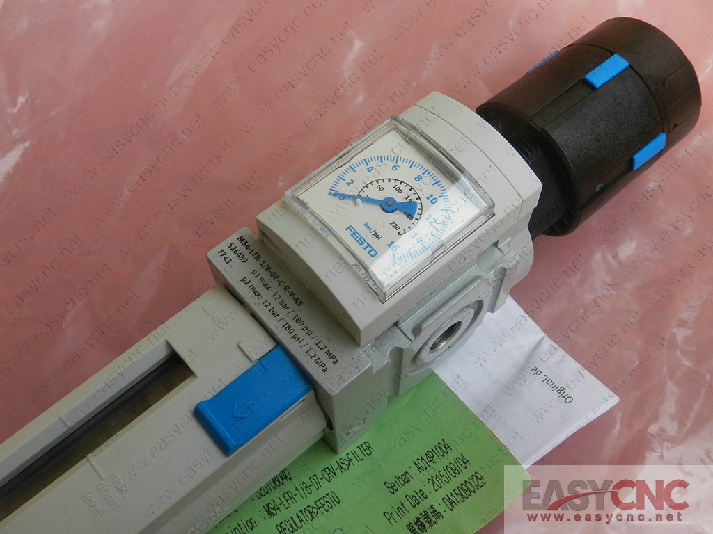 EASYCNC ONLINE SHOPPING MS4-LFR-1/8-D7-C-R-V-AS 526489 Festo filter regulator new