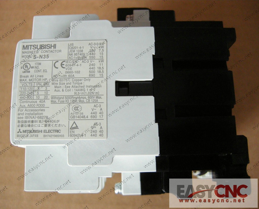 EASYCNC ONLINE SHOPPING S-N35 Mitsubishi Magnetic Contactor New And ...
