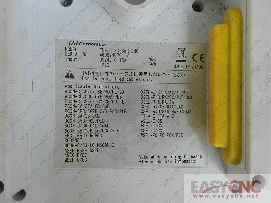 EASYCNC ONLINE SHOPPING TB-02D-S-SWR-ENG IAI touch panel teaching ...