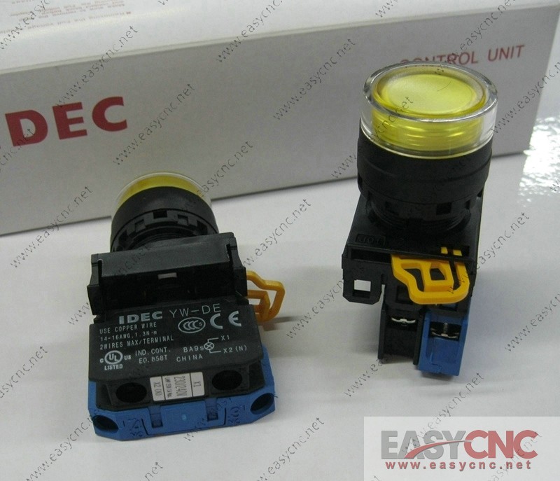EASYCNC ONLINE SHOPPING YW1L-MF2E10Q0Y YW-DE IDEC control unit switch yellow new and original