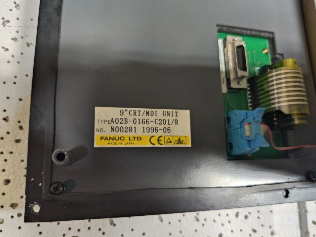 EASYCNC ONLINE SHOPPING A02B-0166-C201/R Fanuc 9" CRT/MDI UNIT Power ...