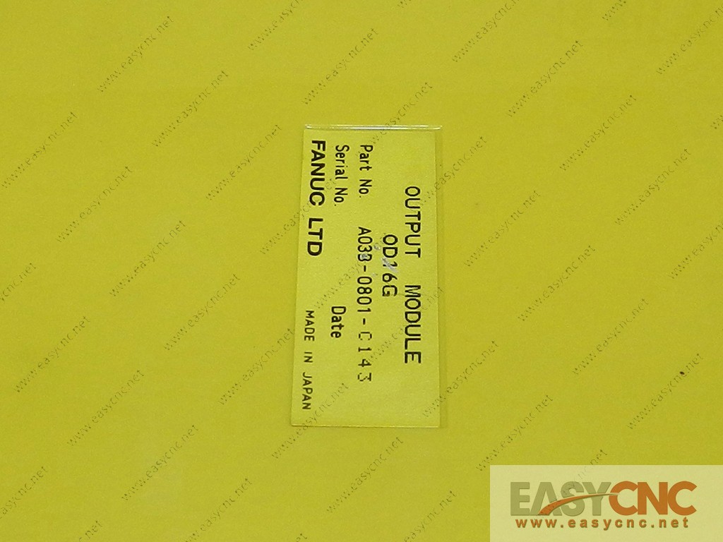 EASYCNC ONLINE SHOPPING A03B-0801-C143 OD16G FANUC OUTPUT MODULE USED