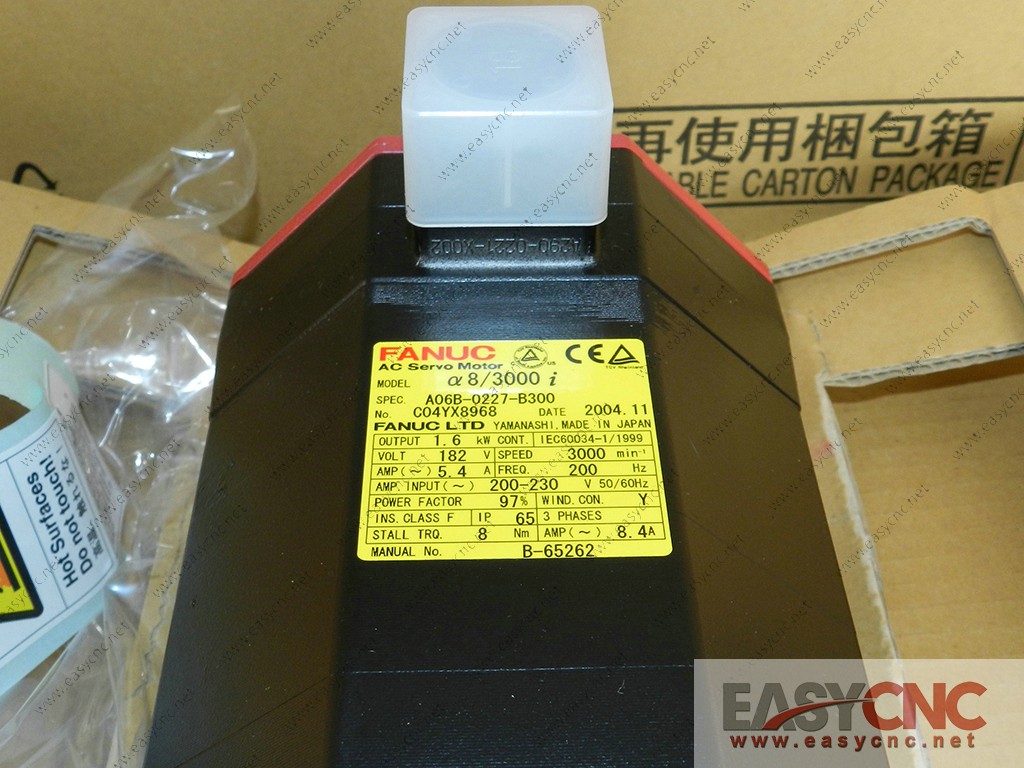 EASYCNC ONLINE SHOPPING A06B-0227-B300 Fanuc ac servo motor a 8/3000i ...