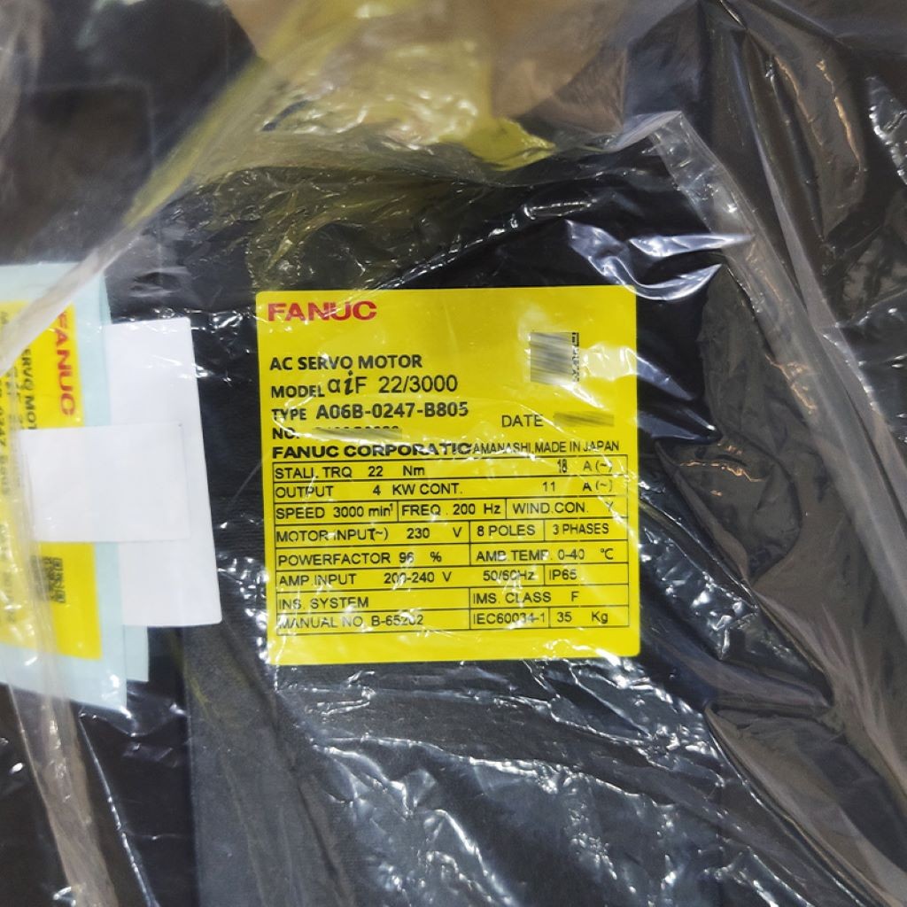 EASYCNC ONLINE SHOPPING A06B-0247-B805 Fanuc AC Servo Motor aiF 22/3000 New And Original