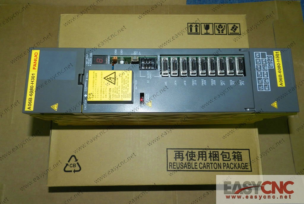 EASYCNC ONLINE SHOPPING A06B-6080-H301 Fanuc servo amplifier used