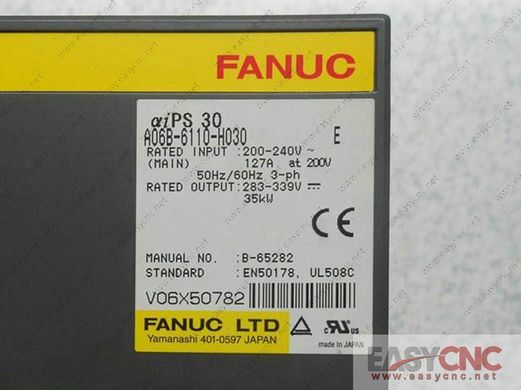 EASYCNC ONLINE SHOPPING A06B-6110-H030 Fanuc power supply unit aiPS 30 new and original