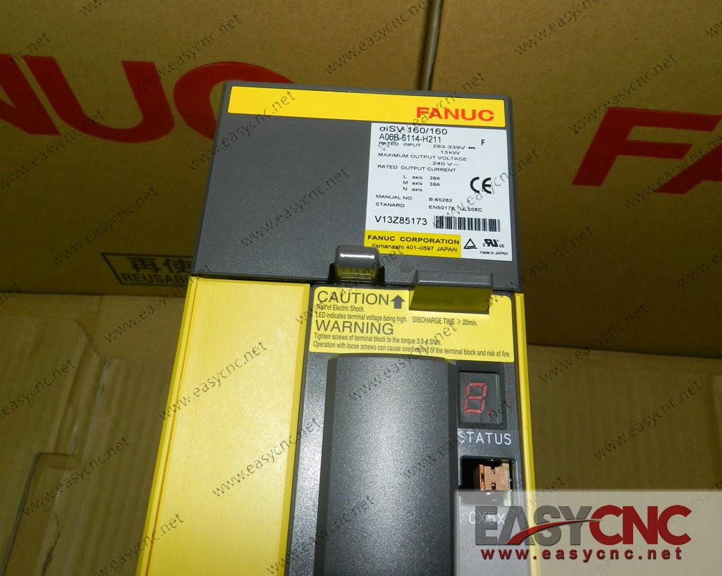 EASYCNC ONLINE SHOPPING A06B-6114-H211 Fanuc servo amplifier aiSV 160/160 new and original