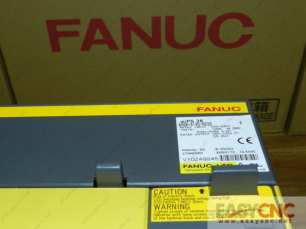 EASYCNC ONLINE SHOPPING A06B-6140-H026 Fanuc power supply module aiPS 26 new and original