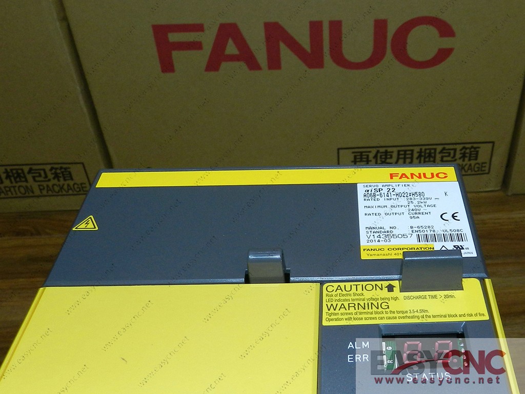 EASYCNC ONLINE SHOPPING A06B-6141-H022#H580 Fanuc spindle amplifier module aiSP 22 new and original