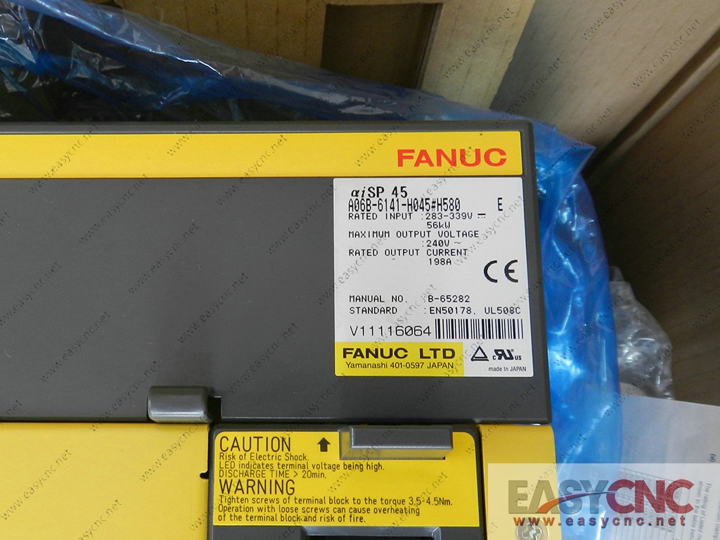 EASYCNC ONLINE SHOPPING A06B-6141-H045#H580 Fanuc spindle amplifier module aiSP 45 new and original