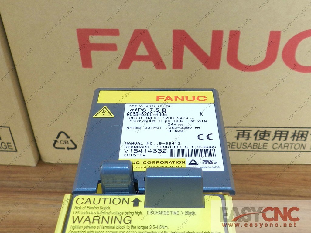 EASYCNC ONLINE SHOPPING A06B-6200-H008 Fanuc servo Amplifier aiPS 7.5 new