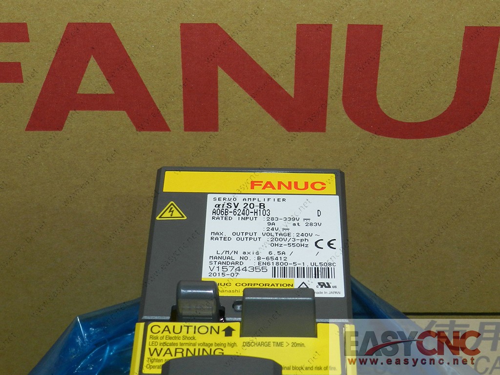EASYCNC ONLINE SHOPPING A06B-6240-H103 Fanuc Servo Amplifier αiSV 20 new and orignal