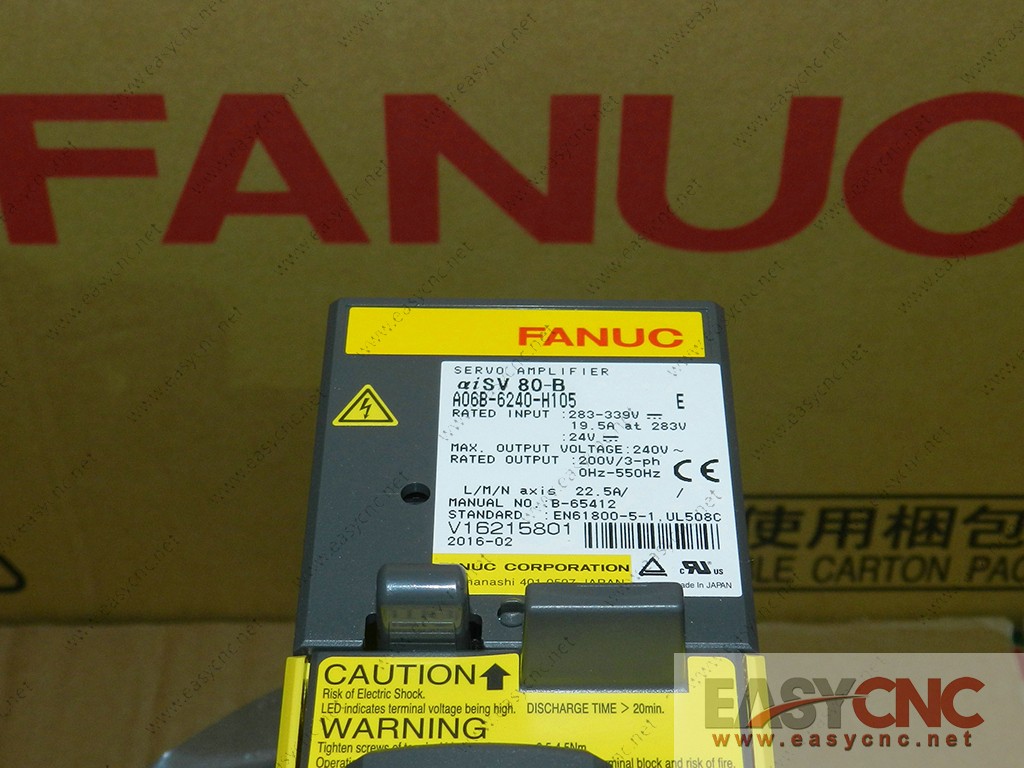 EASYCNC ONLINE SHOPPING A06B-6240-H105 Fanuc Servo Amplifier aiSV 80 New And Original