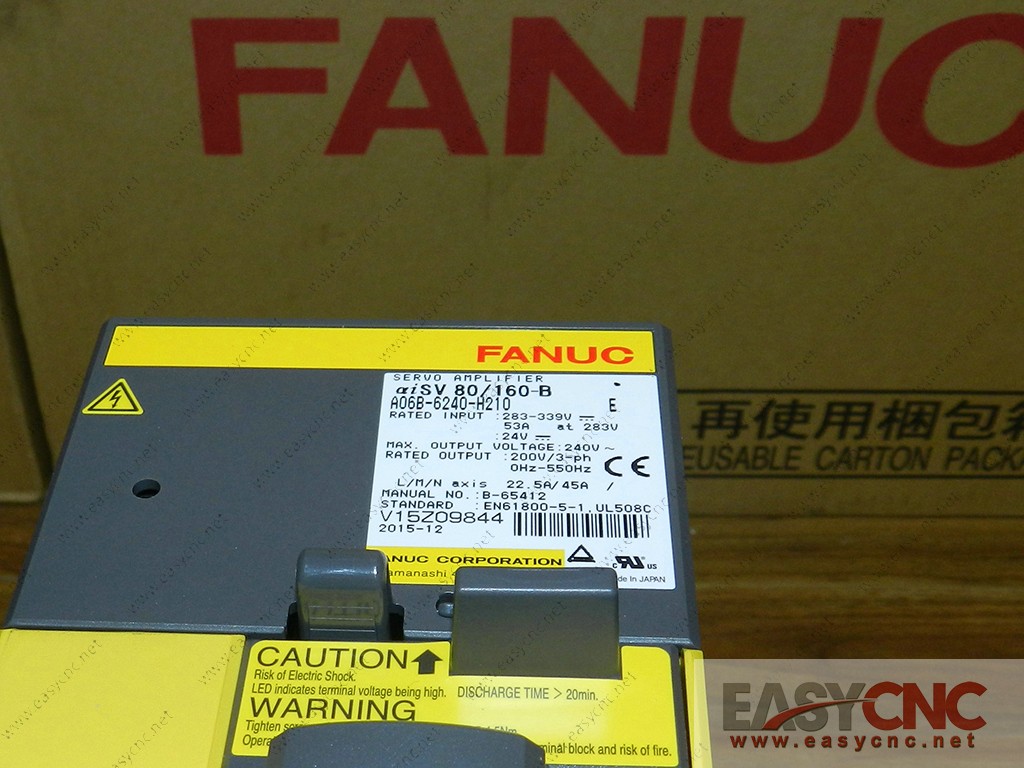 EASYCNC ONLINE SHOPPING A06B-6240-H210 Fanuc servo amplifier module aiSV 80/160-B new and original
