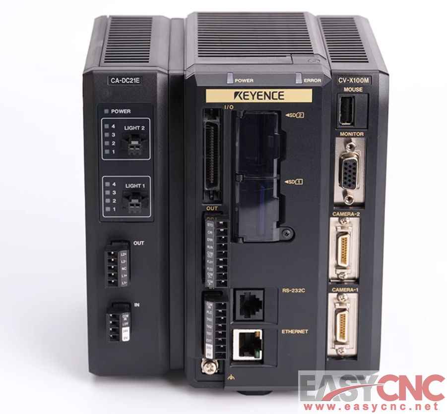 EASYCNC ONLINE SHOPPING KEYENCE CV-X100M+CA-DC21E vision system controller USED