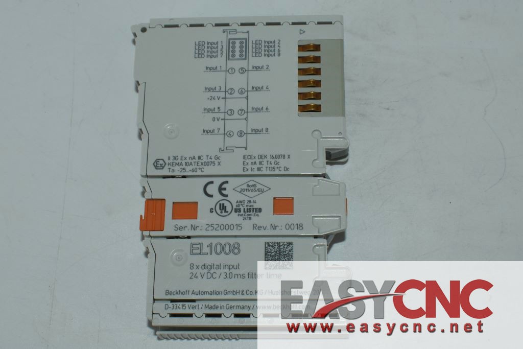 EASYCNC ONLINE SHOPPING EL1008 BECKHOFF EtherCAT Terminal 8-Channel ...