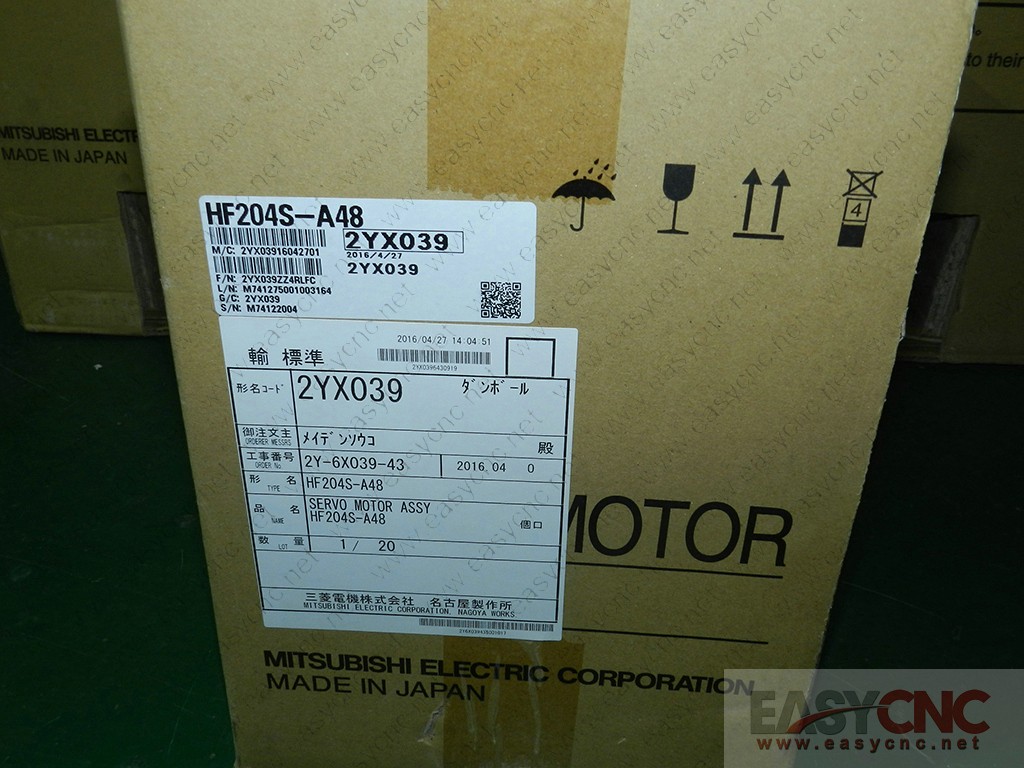 EASYCNC ONLINE SHOPPING HF204S HF204S-A48 Mitsubishi ac servo motor new ...