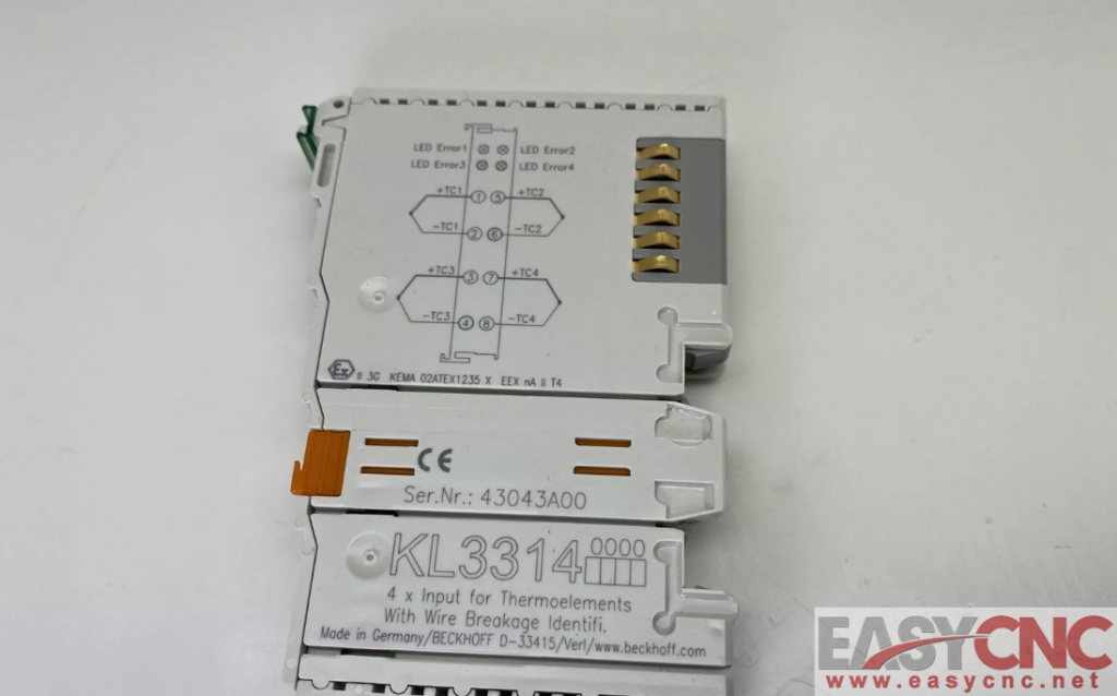 EASYCNC ONLINE SHOPPING BECKHOFF KL3314 Bus Terminal 4-channel analog input temperature ...