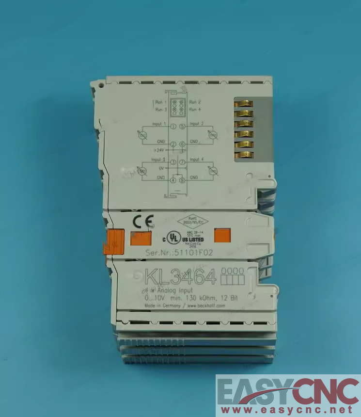 EASYCNC ONLINE SHOPPING BECKHOFF KL3464 Bus Terminal 4-channel analog input voltage 0…10 V 12 ...