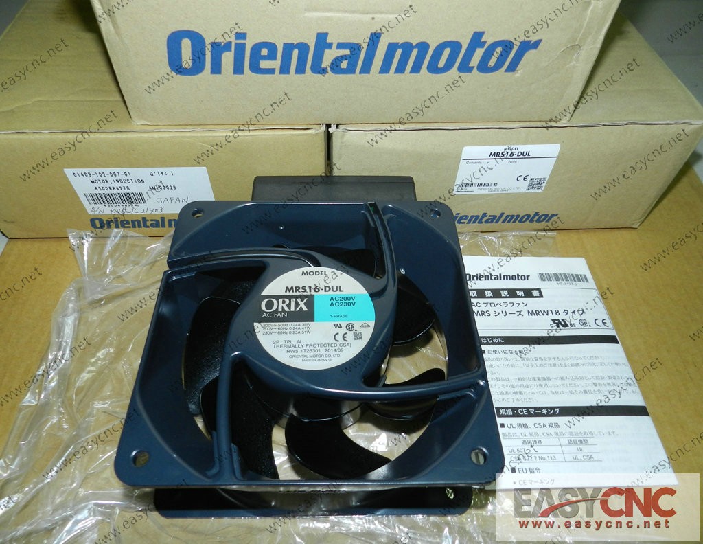 EASYCNC ONLINE SHOPPING MRS16-DUL Orientalmotor ORIX AC FAN NEW AND ...