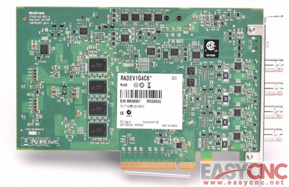 EASYCNC ONLINE SHOPPING matrox RADEV1G4C6 Image capture card USED