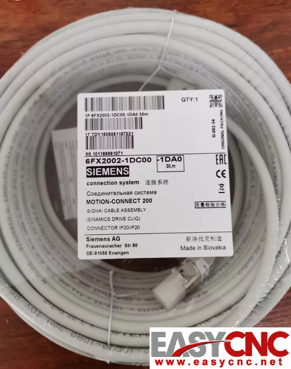 EASYCNC ONLINE SHOPPING 6FX2002-1DC00-1DA0 SIEMENS Cable New