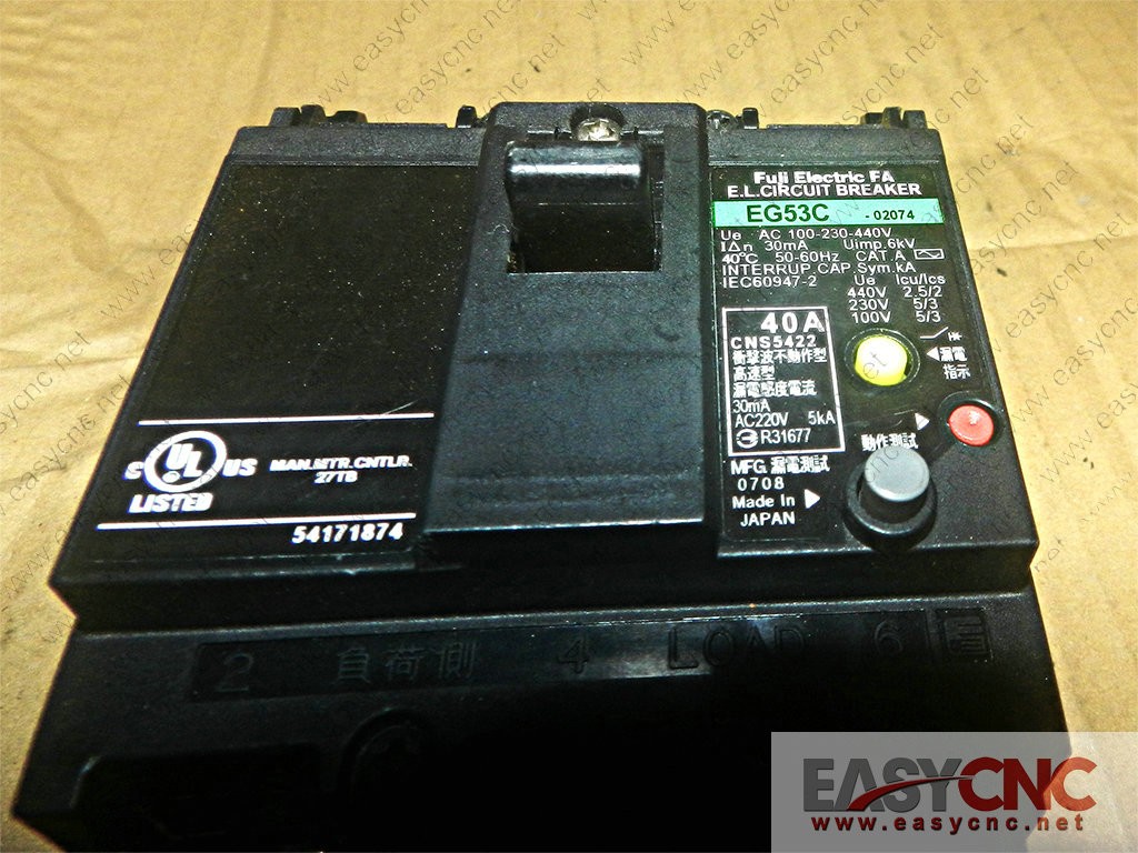 EASYCNC ONLINE SHOPPING EG53C FUJI Circuit Breaker USED