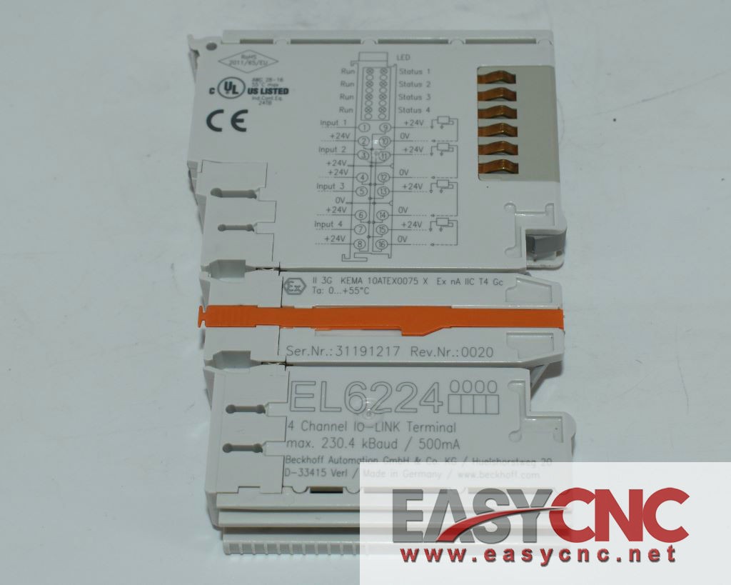 EASYCNC ONLINE SHOPPING EL6224 BECKHOFF 4 Channel IO-LINK Terminal NEW