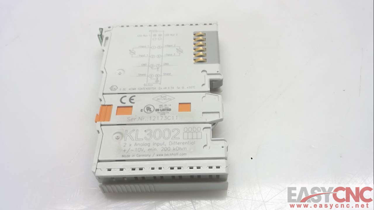 EASYCNC ONLINE SHOPPING BECKHOFF KL3002 Bus Terminal 2-channel analog input voltage ±10 V 12 bit ...