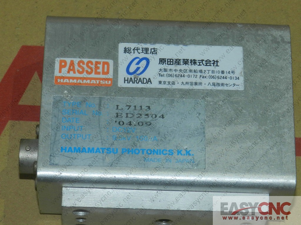 EASYCNC ONLINE SHOPPING L7113 Hamamatsu Photonics used